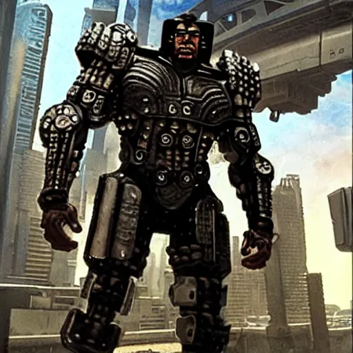 lou ferrigno cyberpunk armored hercules | Stable Diffusion | OpenArt