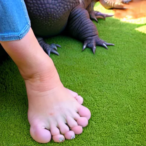Pudgy Dinosaur Foot, Spread Toes, Kruft | Stable Diffusion