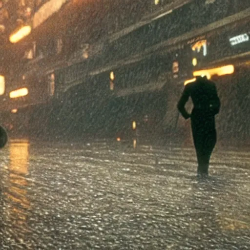 a still of waluigi in blade runner during heavy rain | Stable Diffusion ...