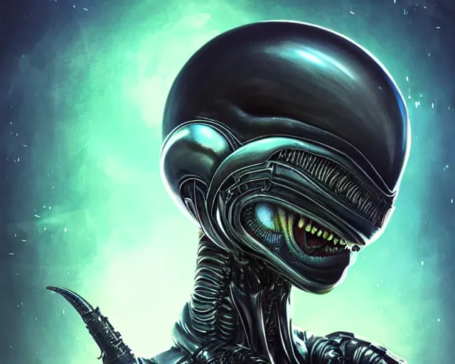 an alien from the movie aliens wearing sunglasses and | Stable ...