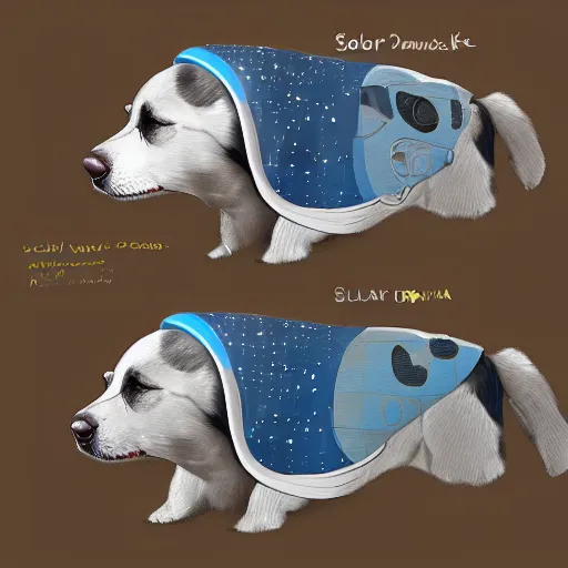 Solarpunk dog design | Stable Diffusion | OpenArt