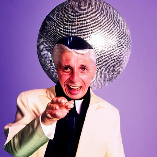 A funky, humorous 1970s portrait of Pope Benedict | Stable Diffusion