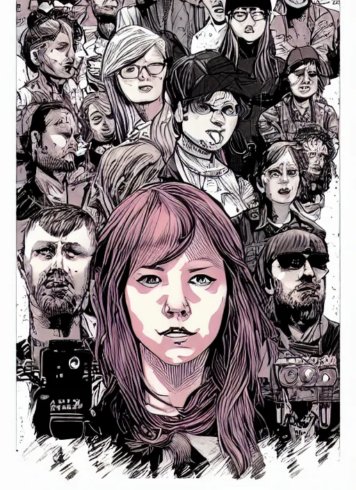 alternative girl portrait by laurie greasley, xsullo | Stable Diffusion ...