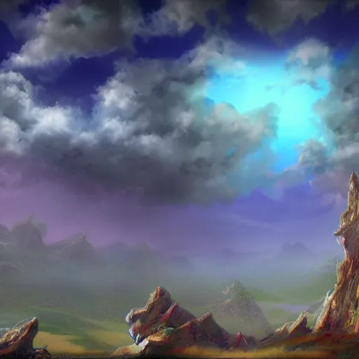 fantasy skybox | Stable Diffusion