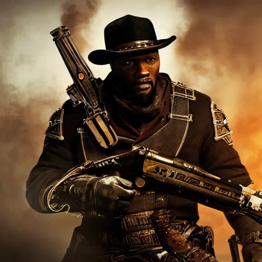 Django from Django Unchained in 'Gears of War', splash | Stable Diffusion | OpenArt