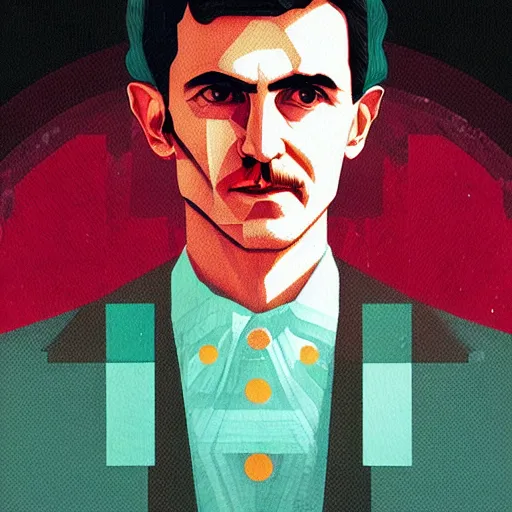 genius nikola tesla profile picture by sachin teng, | Stable Diffusion ...