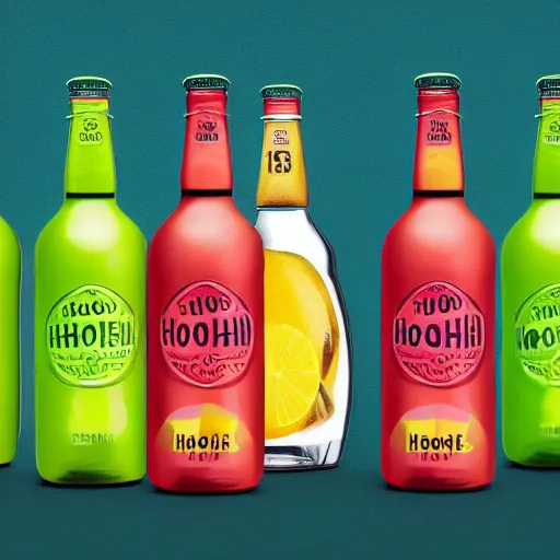 hooch alcohol, cider, packaging design, playful, bold | Stable ...