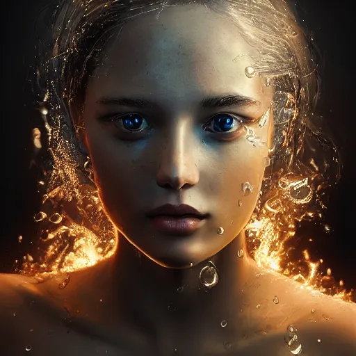 water as fire, award winning creature portrait | Stable Diffusion | OpenArt