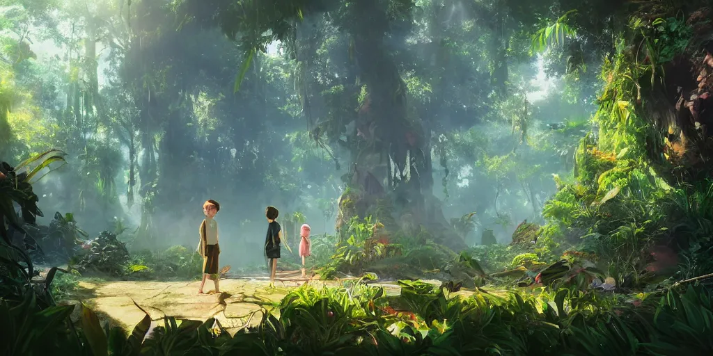 a film still jungle carnival, medium shot, waist up, | Stable Diffusion ...