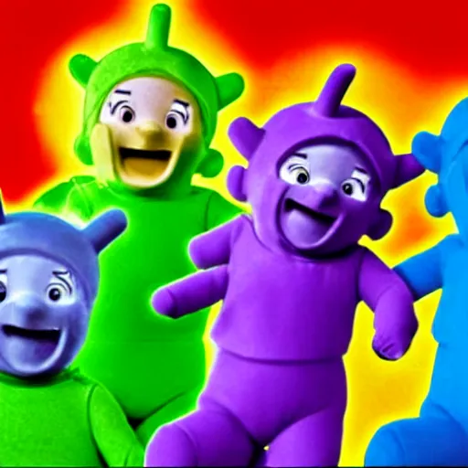 teletubbies acidwave | Stable Diffusion