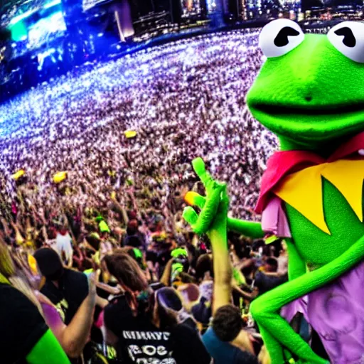 Kermit the frog attends EDC, National Geographic 2021, | Stable ...