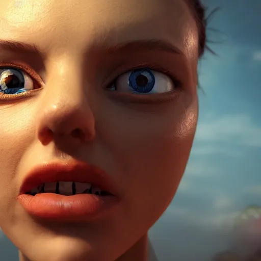 belly button face, digital art, concept art, trending | Stable ...