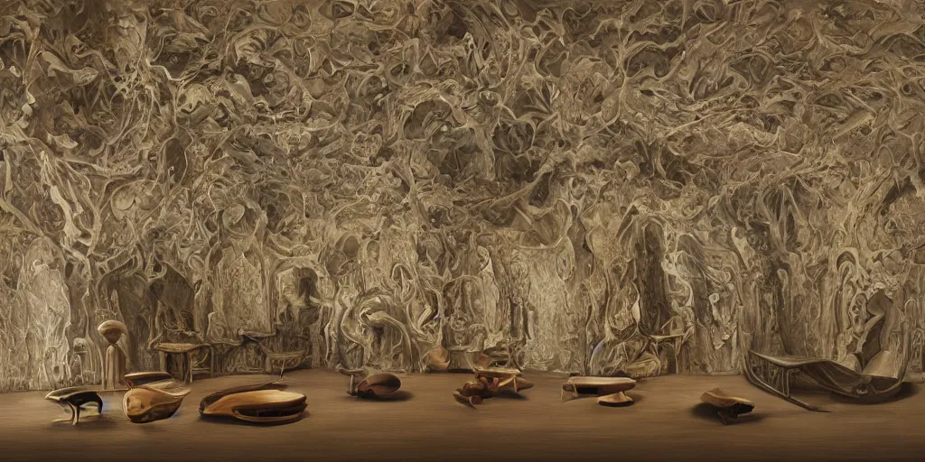 furniture designs in the style of gaudí, design sheet, | Stable ...