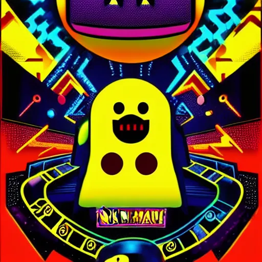 pac - man and the ghost monsters, art deco and | Stable Diffusion | OpenArt