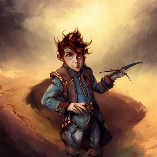 Brown haired halfling, dandy elegant fop diminutive by | Stable ...