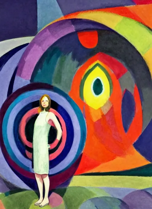 a beautiful girl in front of an intricately detailed | Stable Diffusion ...