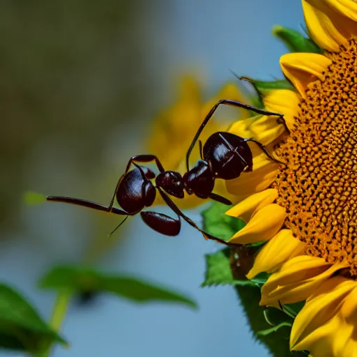 pov, an ant climbing a sunflower | Stable Diffusion | OpenArt