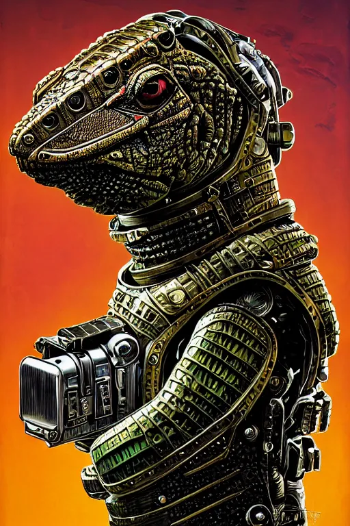 a portrait of a muscular anthropomorphic cyberpunk | Stable Diffusion ...