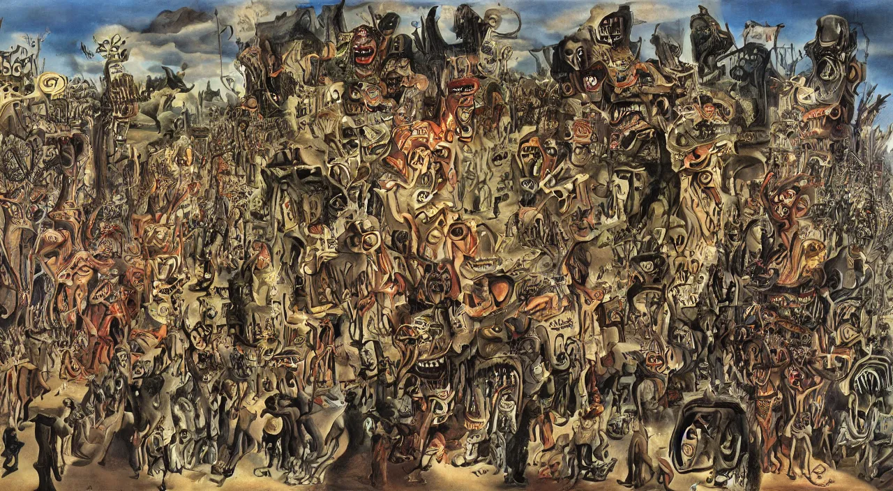 monster parade in an American city by dali | Stable Diffusion | OpenArt