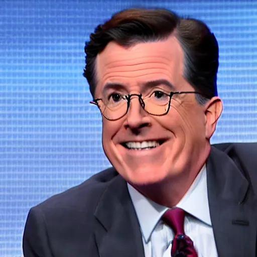 stephen colbert with a frozen frosted ice cubes beard | Stable ...