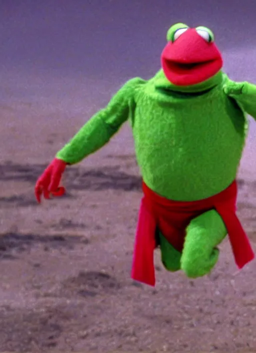 film still of Kermit the frog as Superman in Superman, | Stable ...