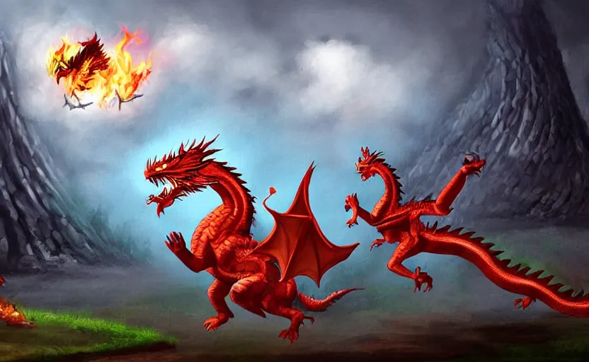 fantasy scene showing the young boy running away from | Stable Diffusion