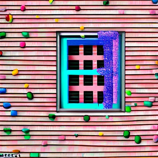 shooting candy through a house window with a canon, | Stable Diffusion ...