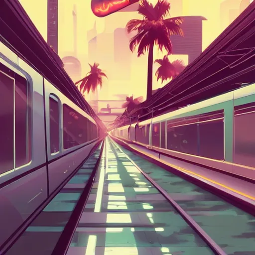 a - train, clean cel shaded vector art. shutterstock. | Stable ...