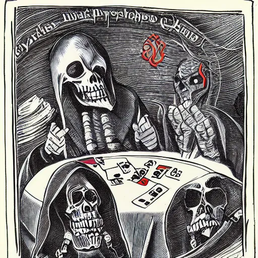 Grim Reaper Playing Cards