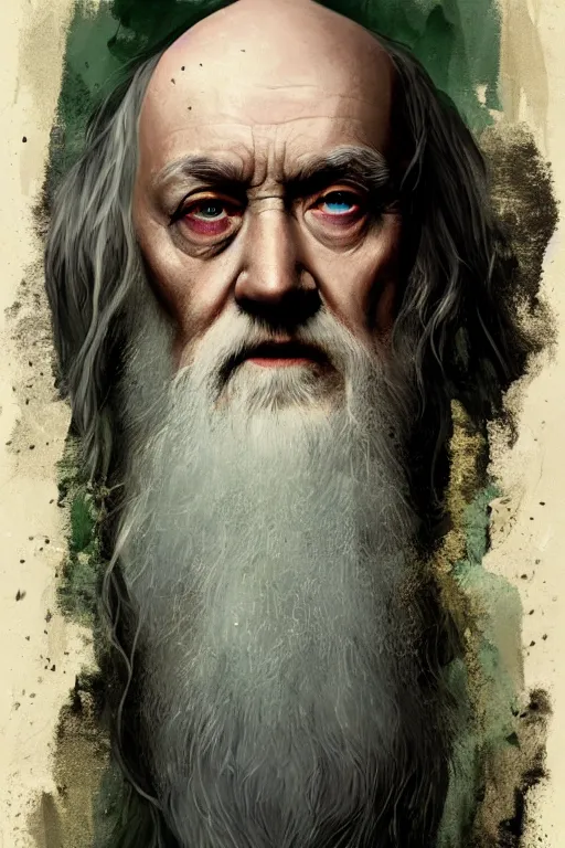 dumbledore, sorcerer, lord of the rings, tattoo, | Stable Diffusion ...