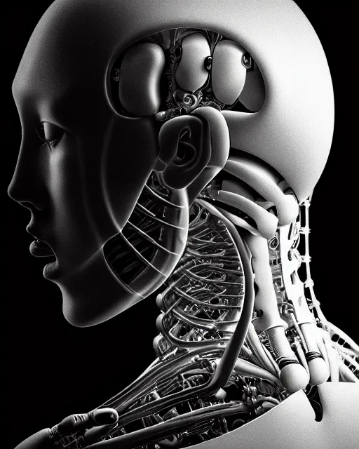 a beautiful bio - mechanical translucent faceless | Stable Diffusion ...