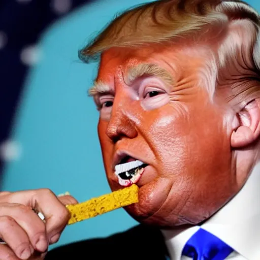 donald trump eating crayons, reuters news photo | Stable Diffusion ...