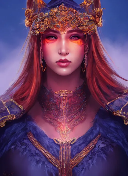 a highly detailed character portrait of a beautiful | Stable Diffusion ...