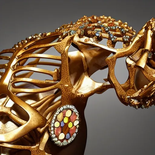 female torso in curved position with visible gems | Stable Diffusion | OpenArt