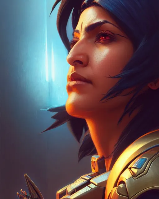 pharah from overwatch, character portrait, portrait, | Stable Diffusion ...