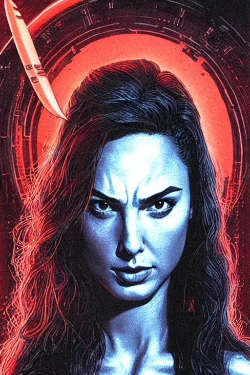 Gal Gadot as the final girl, slasher, horror, high | Stable Diffusion ...