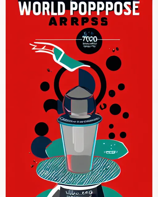 world aeropress championship poster, pop - art, | Stable Diffusion ...
