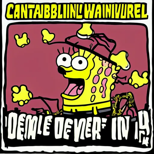 Spongebob in cannibal corpse album style | Stable Diffusion | OpenArt