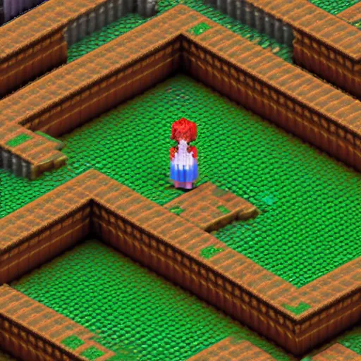 voxel modelling, isometric view, 1 6 bit colors, from | Stable ...