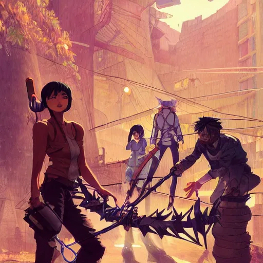 precisely drawn illustration of anime group of kobolds | Stable ...