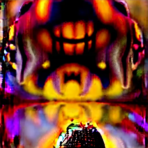 Giant beastly Samurai with an egg growing from his | Stable Diffusion