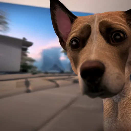 Selfie of a dog, first-person view, photorealistic | Stable Diffusion ...