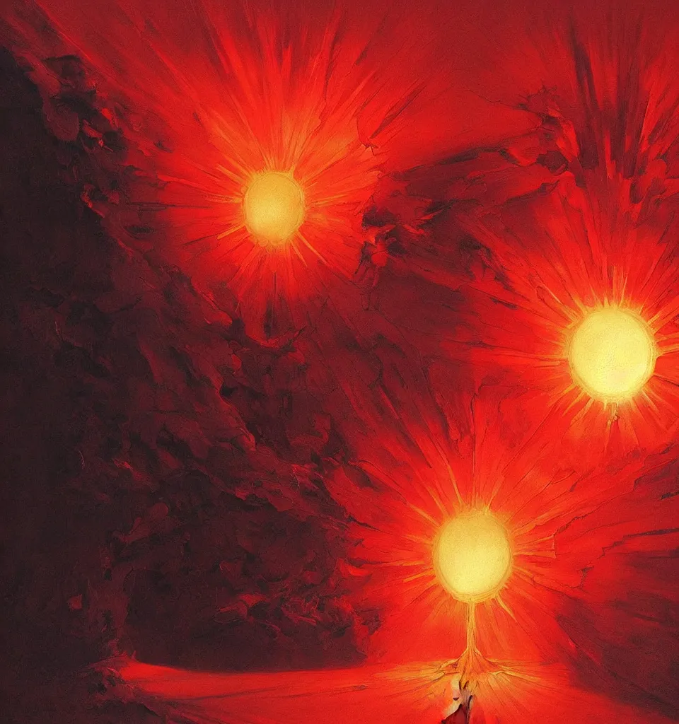 magical sun exploding over the black mountains, | Stable Diffusion | OpenArt