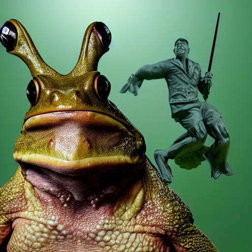 Alex Jones rides on a large frog. 8k, realistic, | Stable Diffusion ...