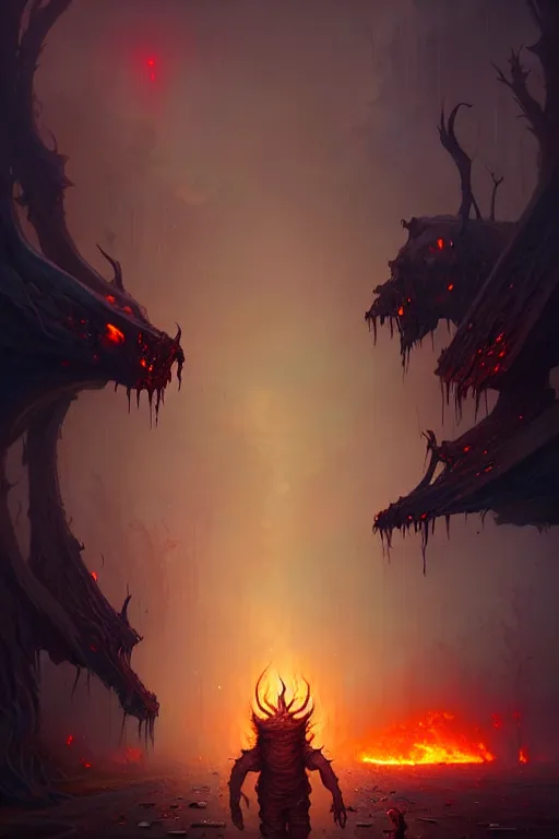 a giant horrible creature roaming the neighborhood | Stable Diffusion ...