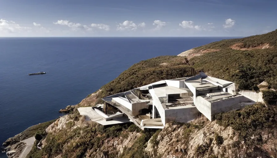 military base perched on a cliff overlooking a | Stable Diffusion | OpenArt