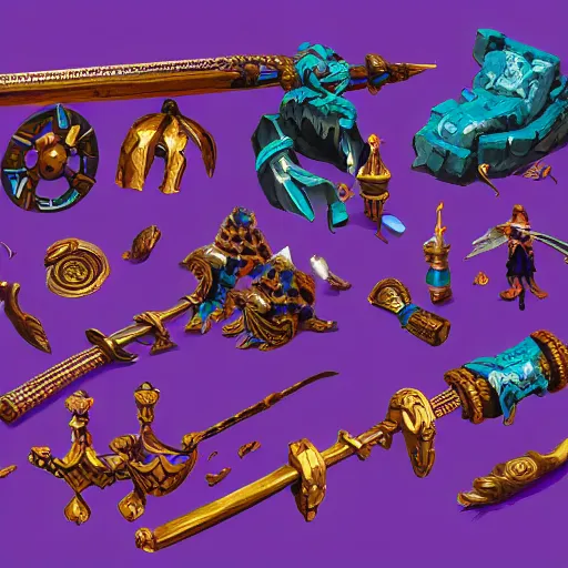 game asset of age of empires weapons and decoration, | Stable Diffusion ...