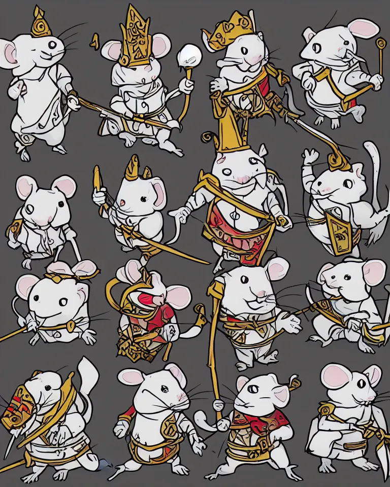 funny rats as knights, knights of divine princess, one | Stable ...