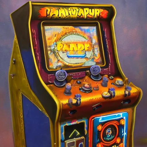 steampunk video arcade, oil painting | Stable Diffusion | OpenArt