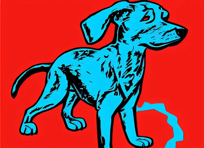 communist propaganda poster dog by moebius, vector | Stable Diffusion ...